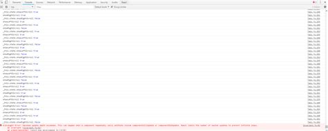 Forced Scrollable Tabs Nested In Toolbar Causes Maximum Update Depth