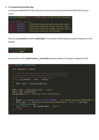 Belajar Pemrograman Berbasis Web Php Dhtmlx Part 10 Simple Crud Dhtmlx