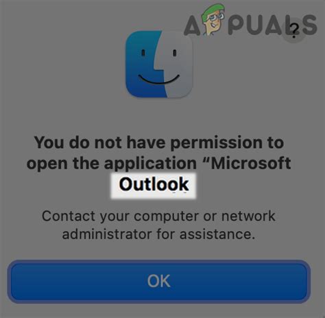Fix You Do Not Have Permission To Open The Application Microsoft Outlook On Macos
