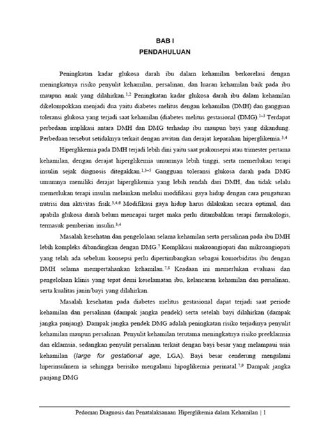 Pedoman Diagnosis Dan Penatalaksanaan Hiperglikemia Dalam Kehamilan Pdf