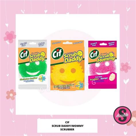 Cif Scrub Daddymummy Kitchen Sponge Original Yellow Sponge Shopee Singapore