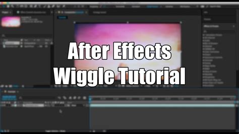 After Effects ~ Wiggle Tutorial Youtube