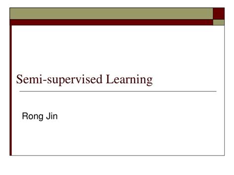 ppt semi supervised learning powerpoint presentation free download