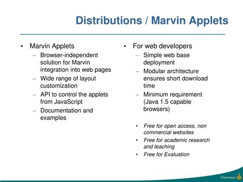 Ppt Scientific And Technical Presentation Marvin Sketch And Marvinview Powerpoint Presentation