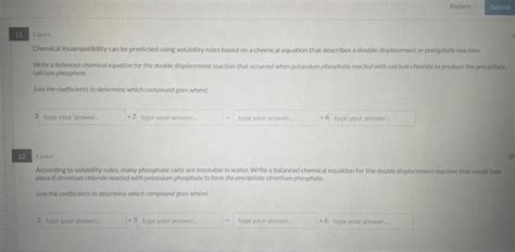 Solved Chemical Incompatibility Can Be Peedicted Using