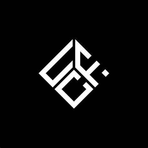 Ucf Letter Logo Design On Black Background Ucf Creative Initials