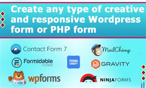 Create Or Fix Contact Form 7 Gravity Forms Wpforms Or Php Form By Wp