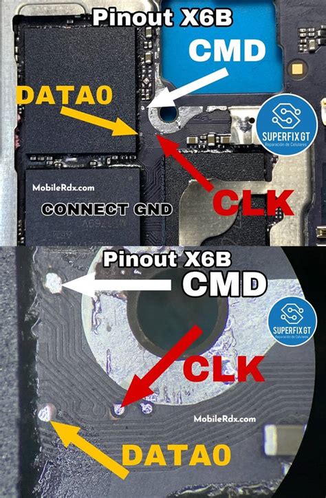 Honor X B Emmc Isp Pinout Test Point