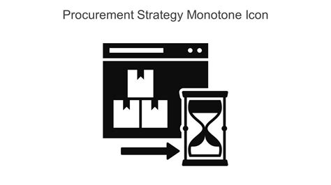 Procurement Strategy Monotone Icon In Powerpoint Pptx Png And Editable Eps Format Ppt Powerpoint