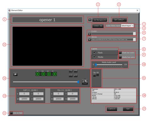 Graphic Element Editor Dovecher Tv
