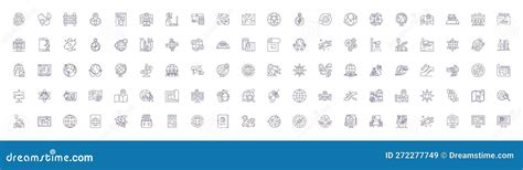 Maps And Locations Line Icons Signs Set Design Collection Of Maps Locations Geography