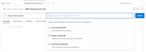 how to test grpc core services with postman