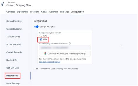 Convert Experiences Official Ga4 Integration
