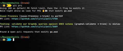 find pull requests that modify a file path in the terminal dev community