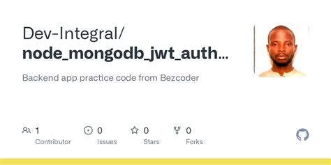 Github Dev Integralnodemongodbjwtauthapp Backend App Practice Code From Bezcoder