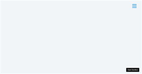 Sidebar Toggle Codesandbox