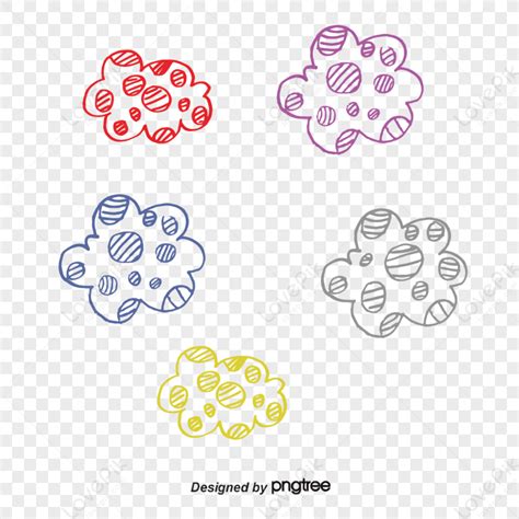 평면 칠채 반점 귀여운 스타일 운원소 벡터만화칠감 Png 일러스트 무료 다운로드 Lovepik