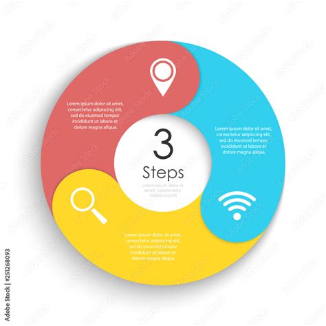 Vector Circle Chart Infographic Template For Cycle Diagram Graph Web