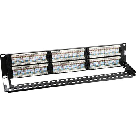 Excel Port Cat UTP U Patch Panel Black Adept Networks