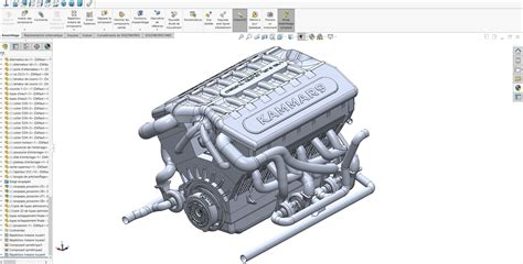 V12 Engine Model With Native File Solidworks 3d Model Cgtrader
