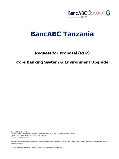 Rfp For Flexcube Upgrade 1 Pdf Request For Proposal Banks