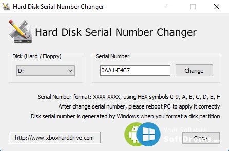 Hard Disk Serial Number Changer Zaplop