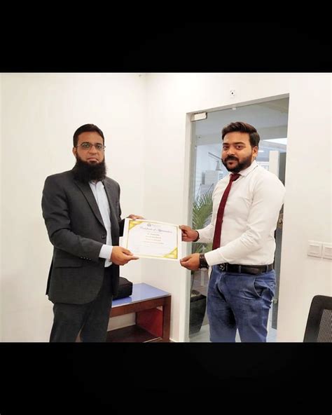 Muhammad Talha Khan On Linkedin With Respected Area Manager Thank You