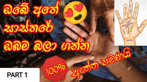 හස්ත රේඛා වලින් අනාගතේ ගැන හරියටම දැනගමු Palmistry Reading Part 1 Youtube