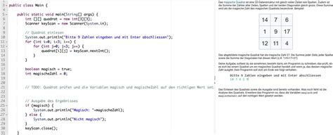 2d Array Zeilensummen Und Spaltensummen Müssen Die Selben Summen Haben