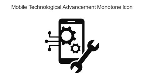 Mobile Technological Advancement Monotone Icon In Powerpoint Pptx Png