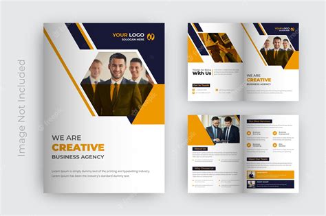 기업 비즈니스 이중 접기 브로셔 디자인 서식 파일 프리미엄 벡터