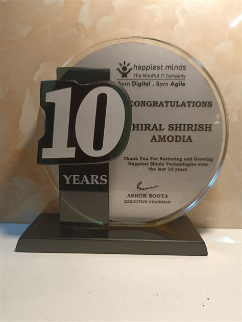 Hiral Amodia On Linkedin This Month I Celebrate A Decade With Happiest Minds Technologies A