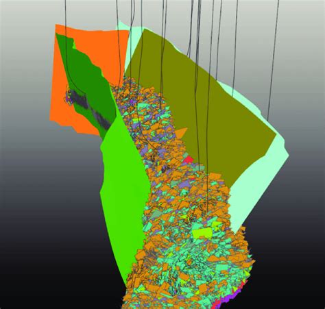 An Example Of A Discrete Fracture Network Dfn Reservoir Scale Model Download Scientific