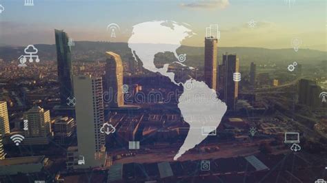 Smart City And Communication Network Concept 5g Iot Internet Of Things Telecommunication