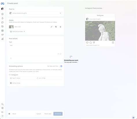 Meta Business Cannot Schedule Post Spinning Forever With This May