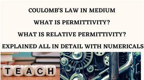 Electrostatics Permittivity And Relative Permittivityclass 12 Physics Chapter 1 Part 6 Cbse