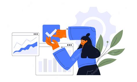 Premium Vector Flat Vector Design Statistical And Data Analysis For Business Finance