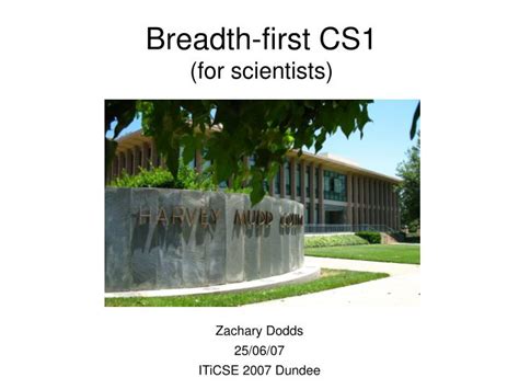 Ppt Breadth First Cs1 For Scientists Powerpoint Presentation Free