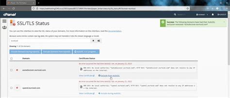 Cpanel Autossl Not Renewing How To Reset Autossl