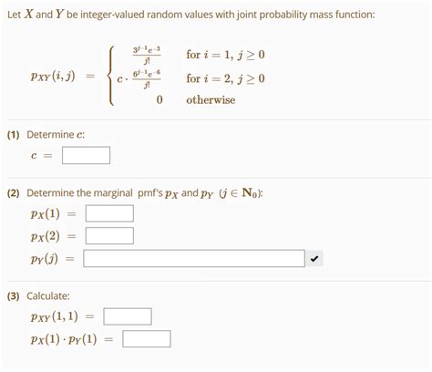 Solved Let X ﻿and Y ﻿be Integer Valued Random Values With