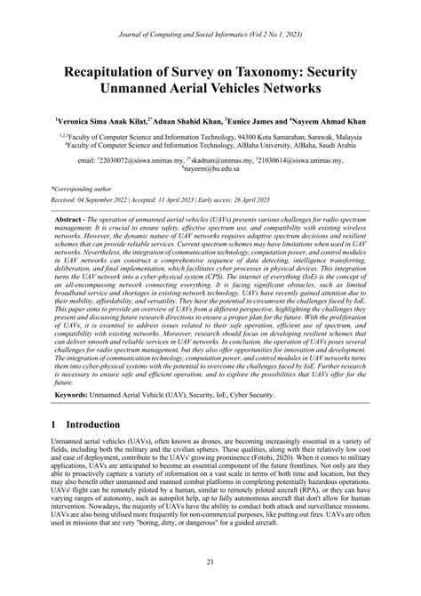 Pdf Recapitulation Of Survey On Taxonomy Security Unmanned Aerial Vehicles Networks