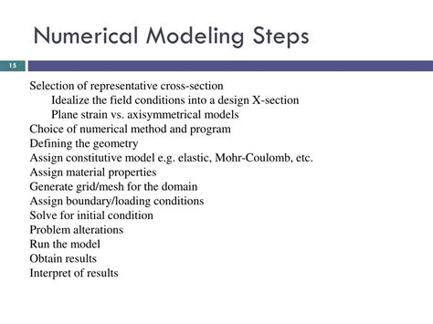 Ppt Introduction To Geotechnical Numerical Modeling With Flac