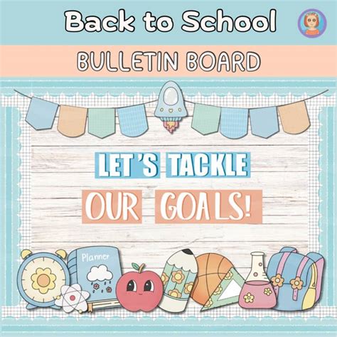 Welcome Back To School And School Supplies August Bulletin Board Kits