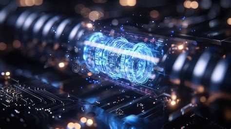 Quantum Computing Concept With Single Qubit Operation In Close Up View For Technology Design