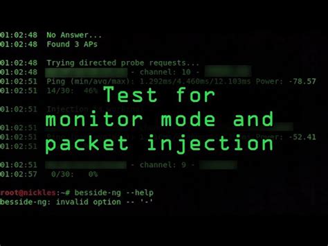 How To Test Wireless Network Adapter For Monitor Mode And Packet