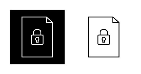 Secure Document Vector Icon 26465030 Vector Art At Vecteezy