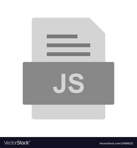 Js File Document Icon Royalty Free Vector Image