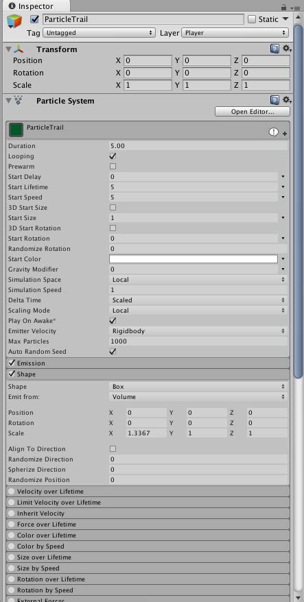 Draw Trail Behind Player When Its Not Moving Unity Engine Unity