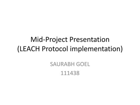 leach protocol pptx