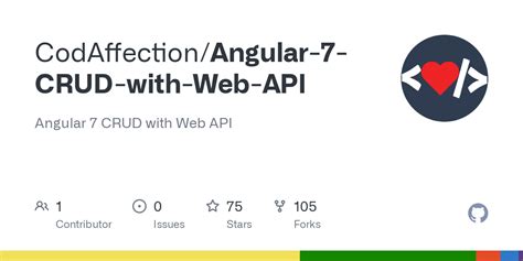Github Codaffectionangular 7 Crud With Web Api Angular 7 Crud With